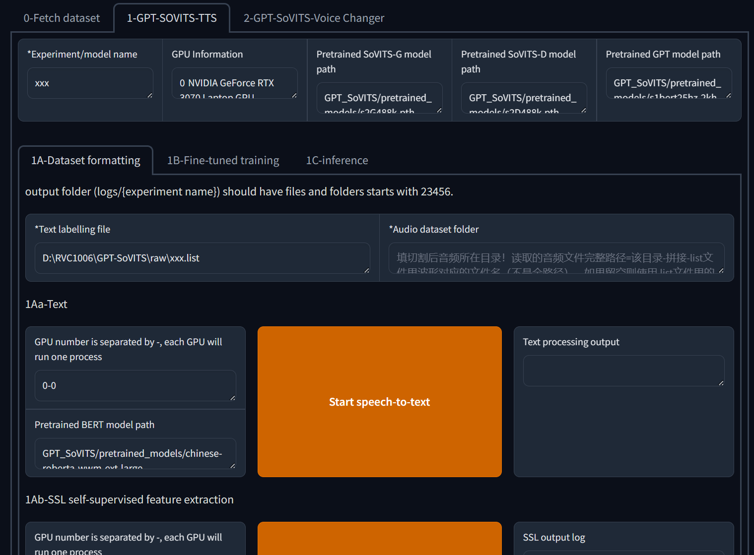 使用GPT-SoVITS快速克隆一个人的声音 - Arasaka ltd.
